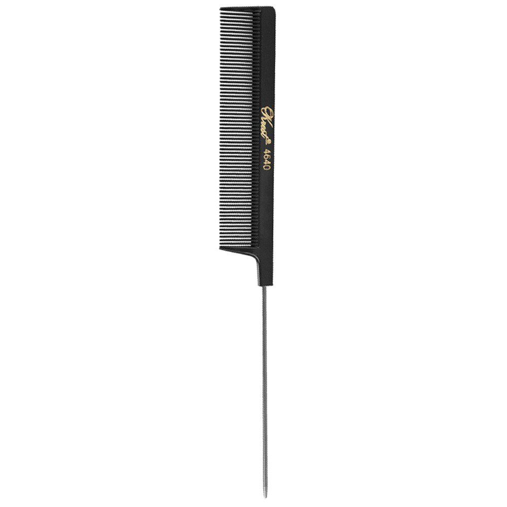 KREST 4640 8" PERM (STAINLESS STEEL PIN TAIL) FINE TEETH COMB – Pink ...